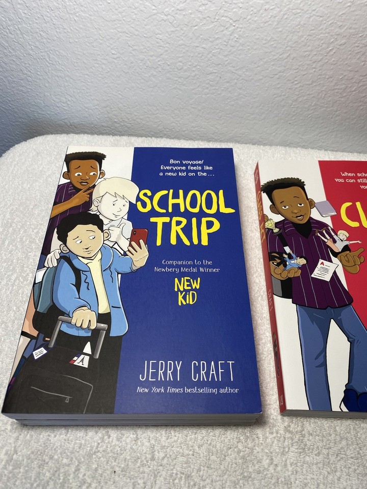 Graphic novel set by Jerry Craft- Class Act, School Trip and New Kid ...