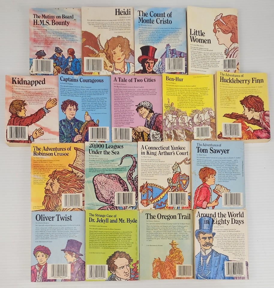 Lot Of 17 Vintage Moby Books Illustrated Classic Editions Mini ...