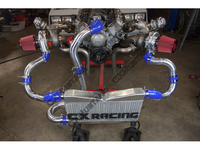CX Front Mount Twin Turbo Intercooler Piping Kit For G-Body LS1 LS ...