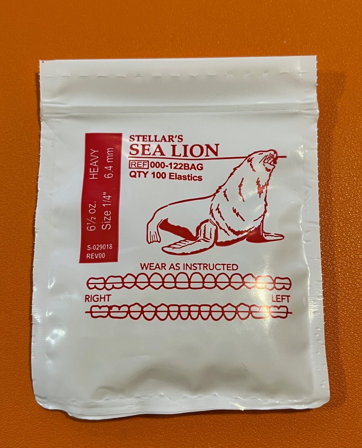 1 Stellar's Sea Lion American Orthodontics Dental Elastics Braces Bands ...