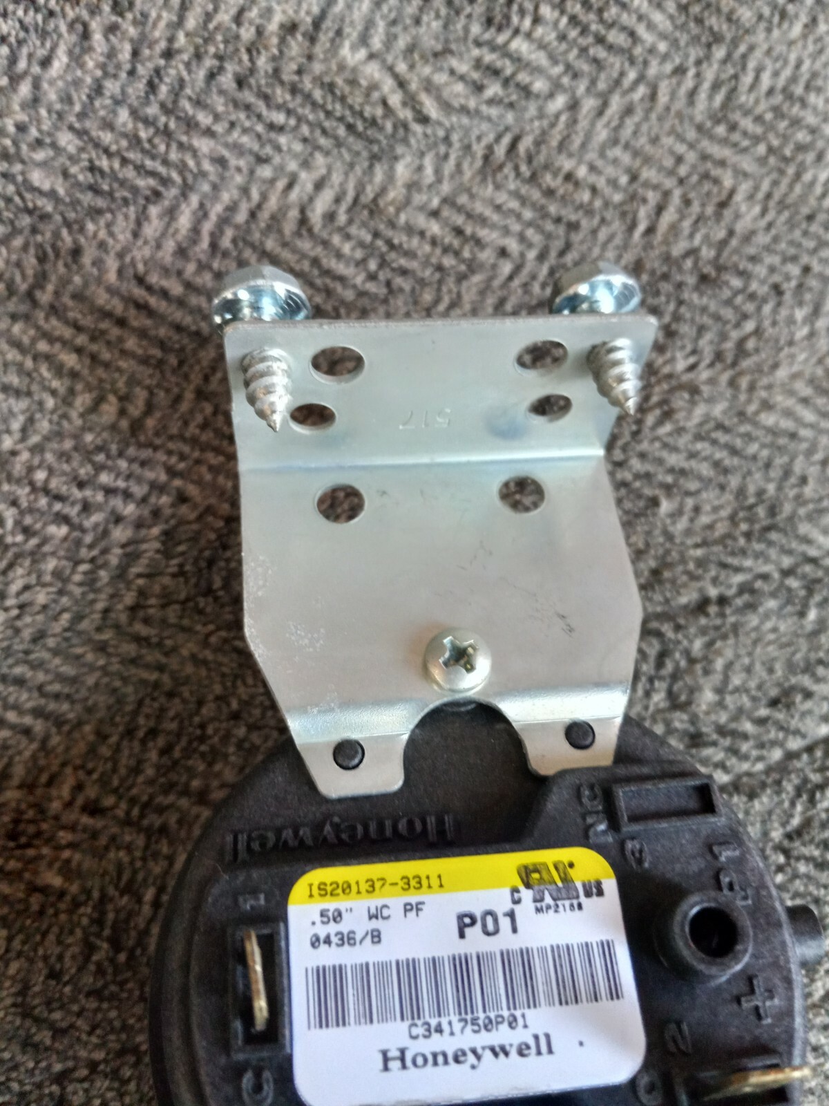Honeywell C341750P01 Furnace Air Pressure Switch Is20137-3311 for sale ...