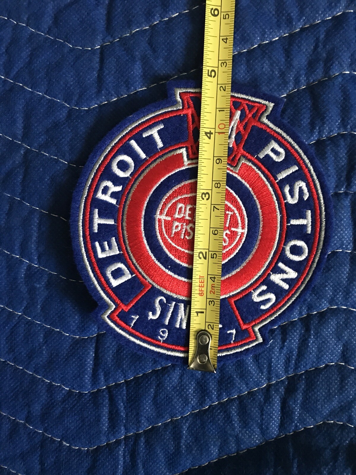 NBA DETROIT PISTONS TEAM PATCH 4 1/4x 4 3/4 INCH | eBay