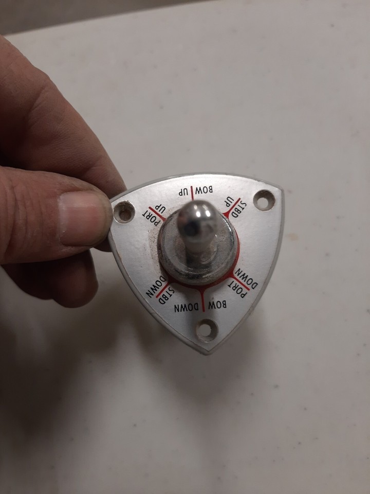 NOS Vintage Rocker Bennett trim tab control Switch controller Joy Stick ...