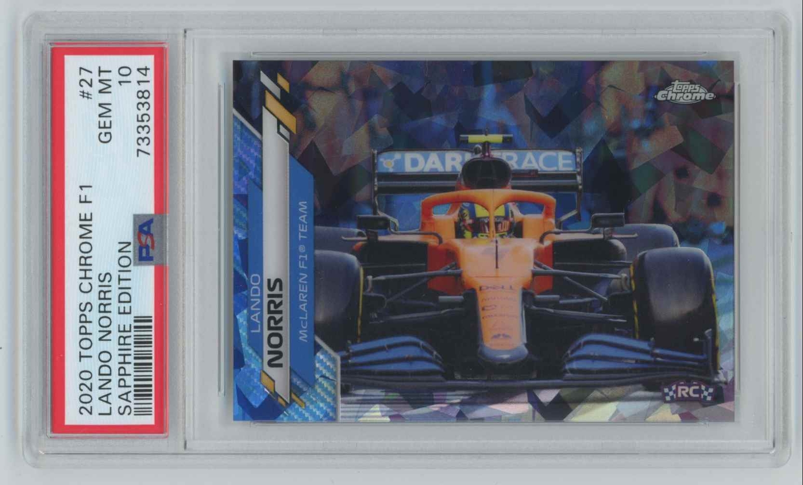 Lando Norris 2020 Topps Chrome F1 Formula 1 Sapphire RC PSA 10 #27 McLaren | eBay