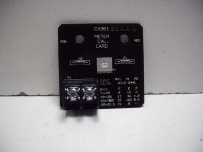SAFTRONICS CA351 CA 351 METER CAL. CARD NEW!!! TESTED!!! | eBay