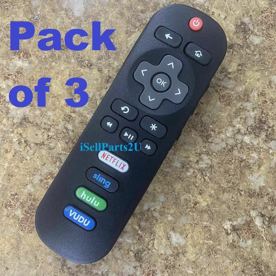 Lot 1/3/5/10 Replacement Remote For Roku TV TCL Sanyo Element Haier RCA ...