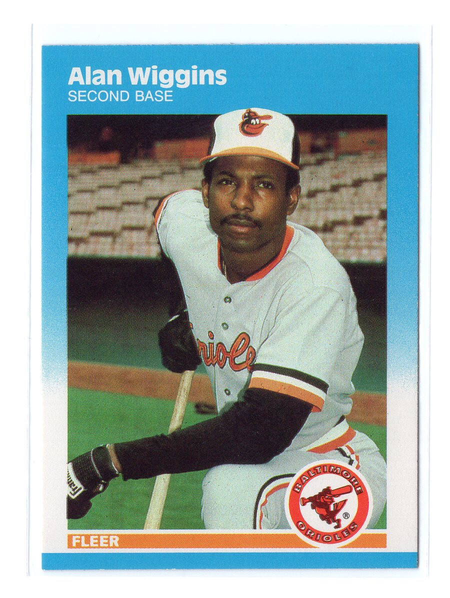 Baseball Card - 1987 Alan Wiggins U-124 - Baltimore Orioles Fleer 87 ...