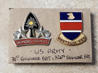 US Army Engineer Crest Double DUI | eBay