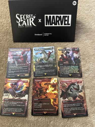 MTG Secret Lair Deadpool April Fools Foil(Ships SAME DAY with Harmless ...