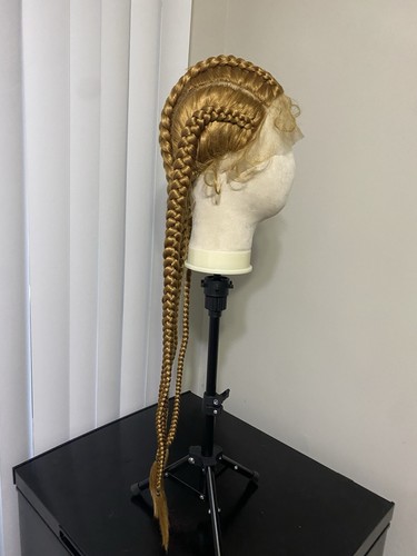 Synthetic Lace Front With Baby Hair Wig Braided 4 Cornrows Twist 36inch ...