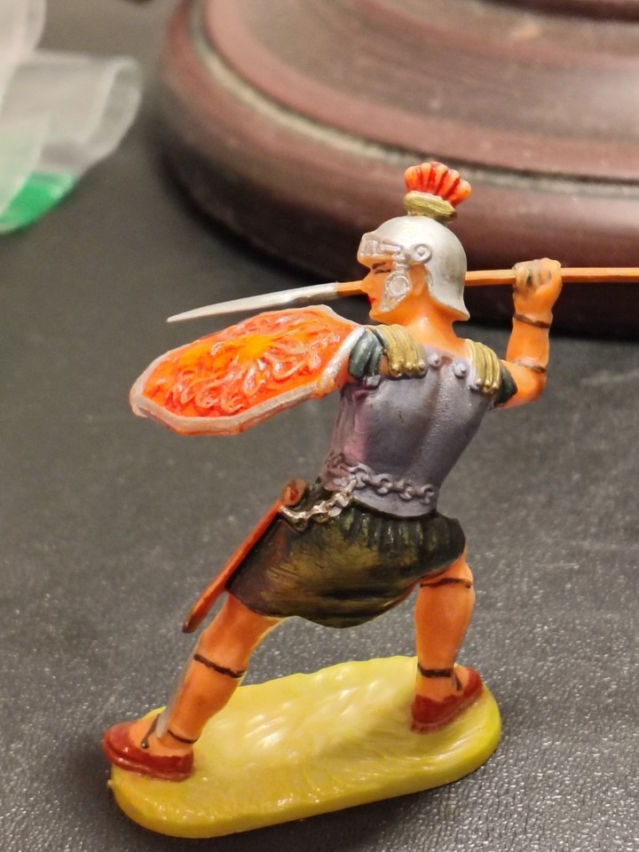 Elastolin Hauser Roman Warrior L11 Mint 70mm Bought Germany '65 Perfect ...
