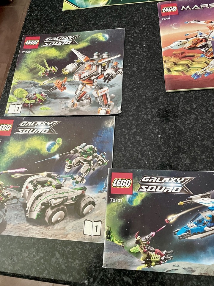 Big Lot Of Lego Alien/Space Manuals: 5972, 7066, 7067, 7051, 7646, 7645 ...