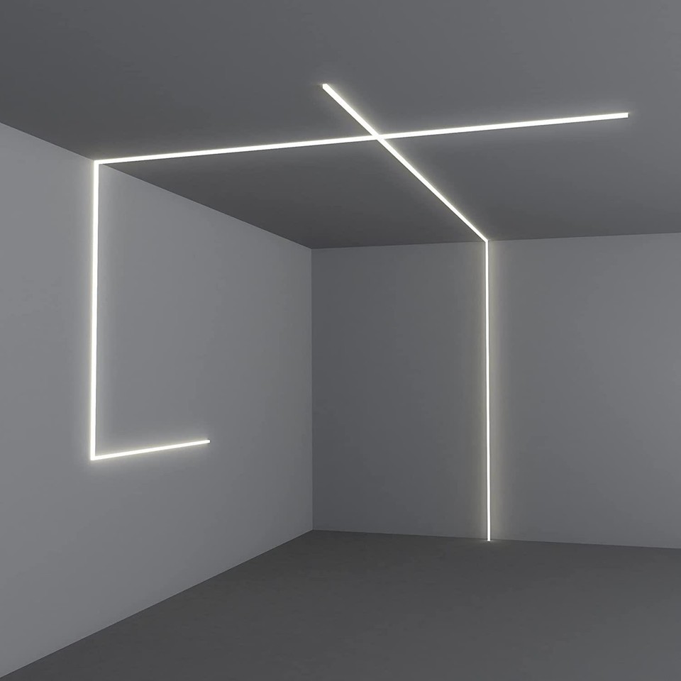 LED Aluminium Profil Trockenbau Unterputz Leiste Rigips Led Streifen 1m ...