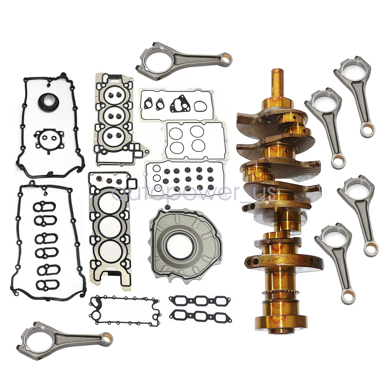 Crankshaft & Connecting Rod & Head Gaskets For Jaguar Land Rover 3.0L ...