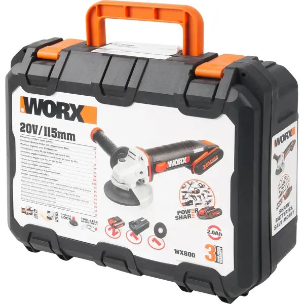 STORAGE CASE for WORX WX800 Cordless Angle Grinder - CASE WITH INSERT ...