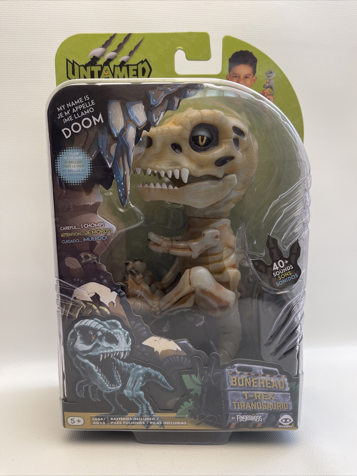 Fingerlings Untamed Bonehead T-Rex DOOM GLOW IN THE DARK | eBay