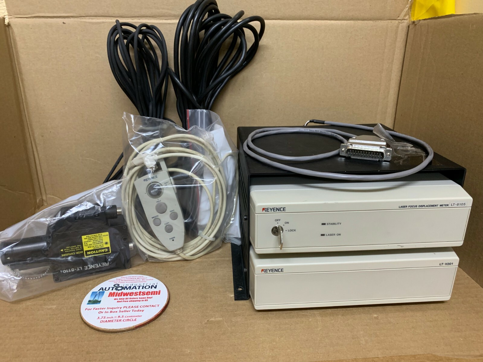 KEYENCE LT-8110 | LT-V201 | LT-8105 LASER CONFOCAL DISPLACEMENT SYSTEM ...
