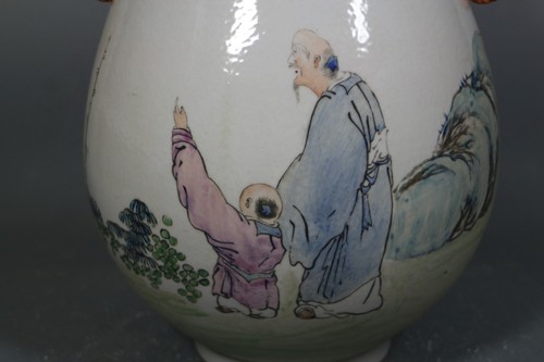 Beautiful Chinese qian jiang cai 浅绛彩 porcelain vase | eBay