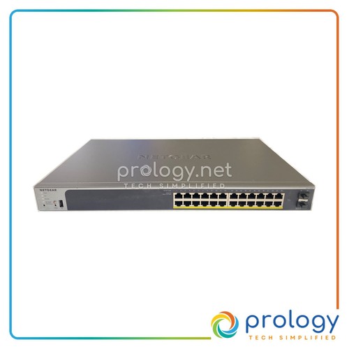 Opened Netgear GS724TP v3 24-Port Gigabit PoE+ Smart Switch + 2x SFP ...
