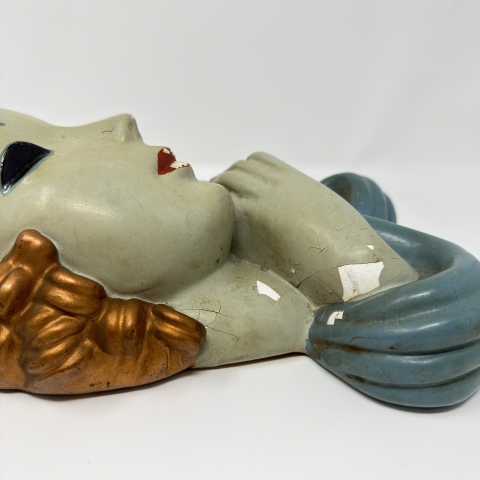 Vtg ABCO Alexander Backer Co. Chalkware Art Deco Wall Hanging | eBay