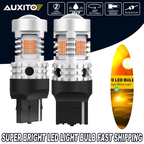 2X 7443 26smd Amber INDICATOR LED CAR Turn Signal Light BULB 12V For ...