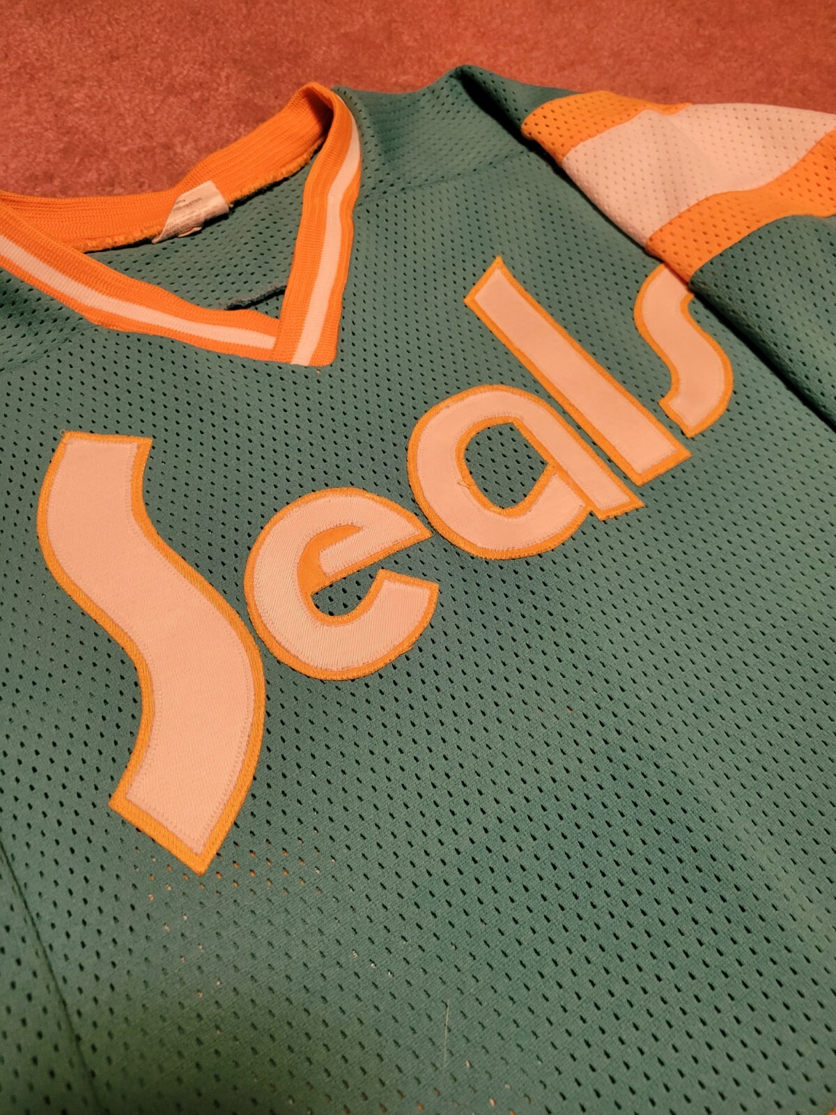 Vintage NHL 1975 Darby California Golden Seals Fred Ahern Hockey Jersey ...