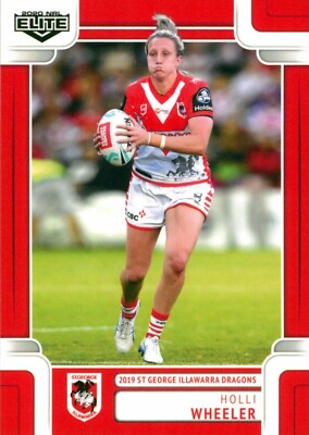 2020 ST GEORGE ILLAWARRA DRAGONS NRLW Card HOLLI WHEELER Elite | eBay ...