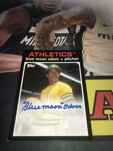 Topps Archives Blue Moon Odom A’s Pitcher All Star Auto On Card | eBay