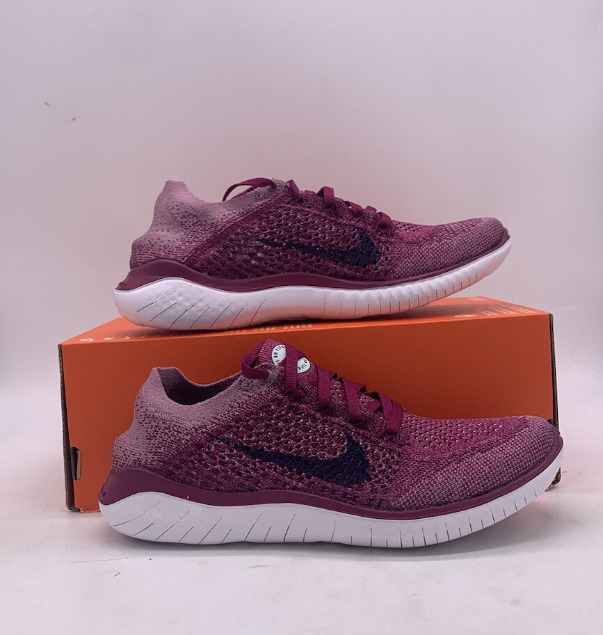 Nike Free RN Flyknit 2018 Raspberry Red Running Sneakers 942839-600 ...