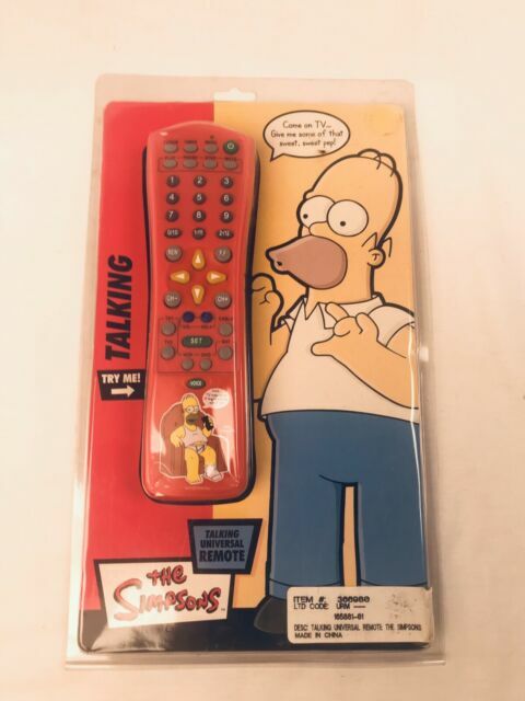 Homer Simpson Talking Universal Remote Control The Simpsons for sale ...