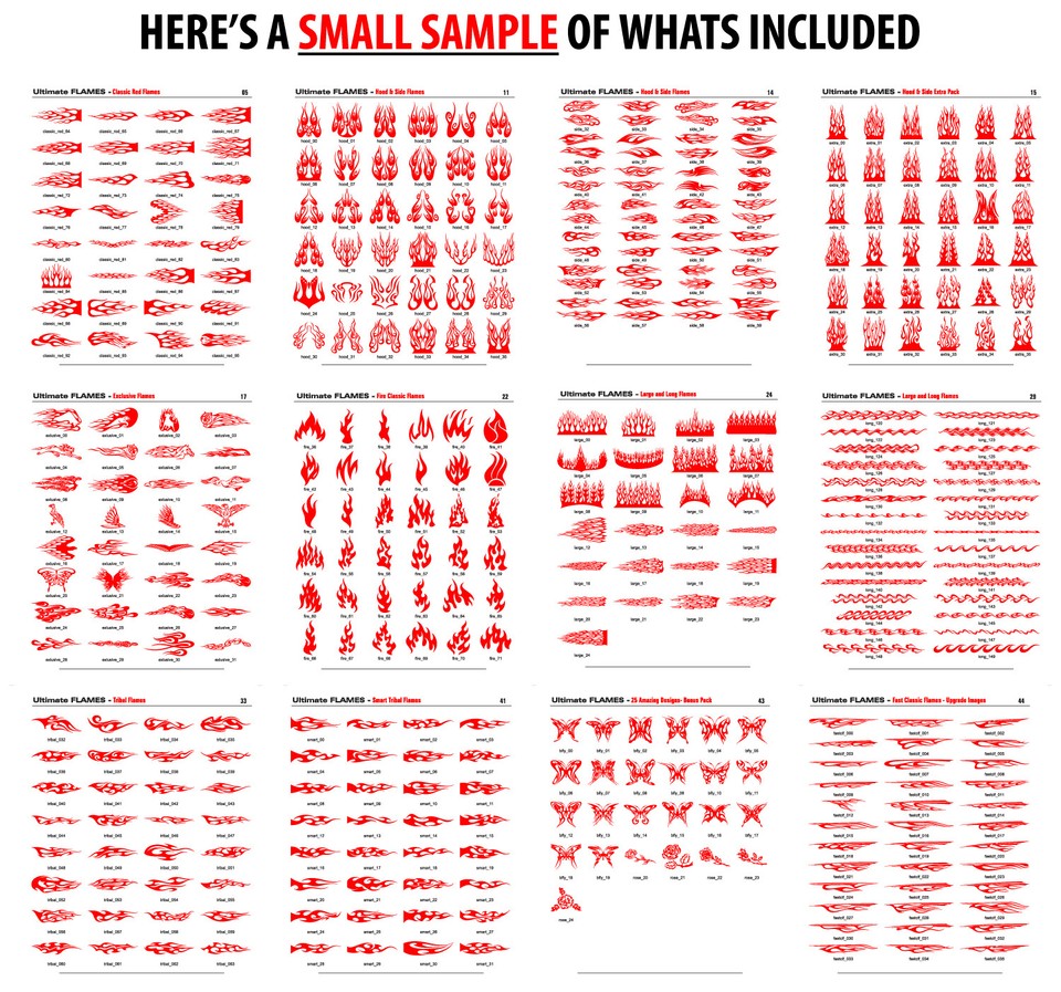 FLAMES CLIPART-VINYL CUTTER PLOTTER IMAGES-EPS VECTOR CLIP ART SIGN ...