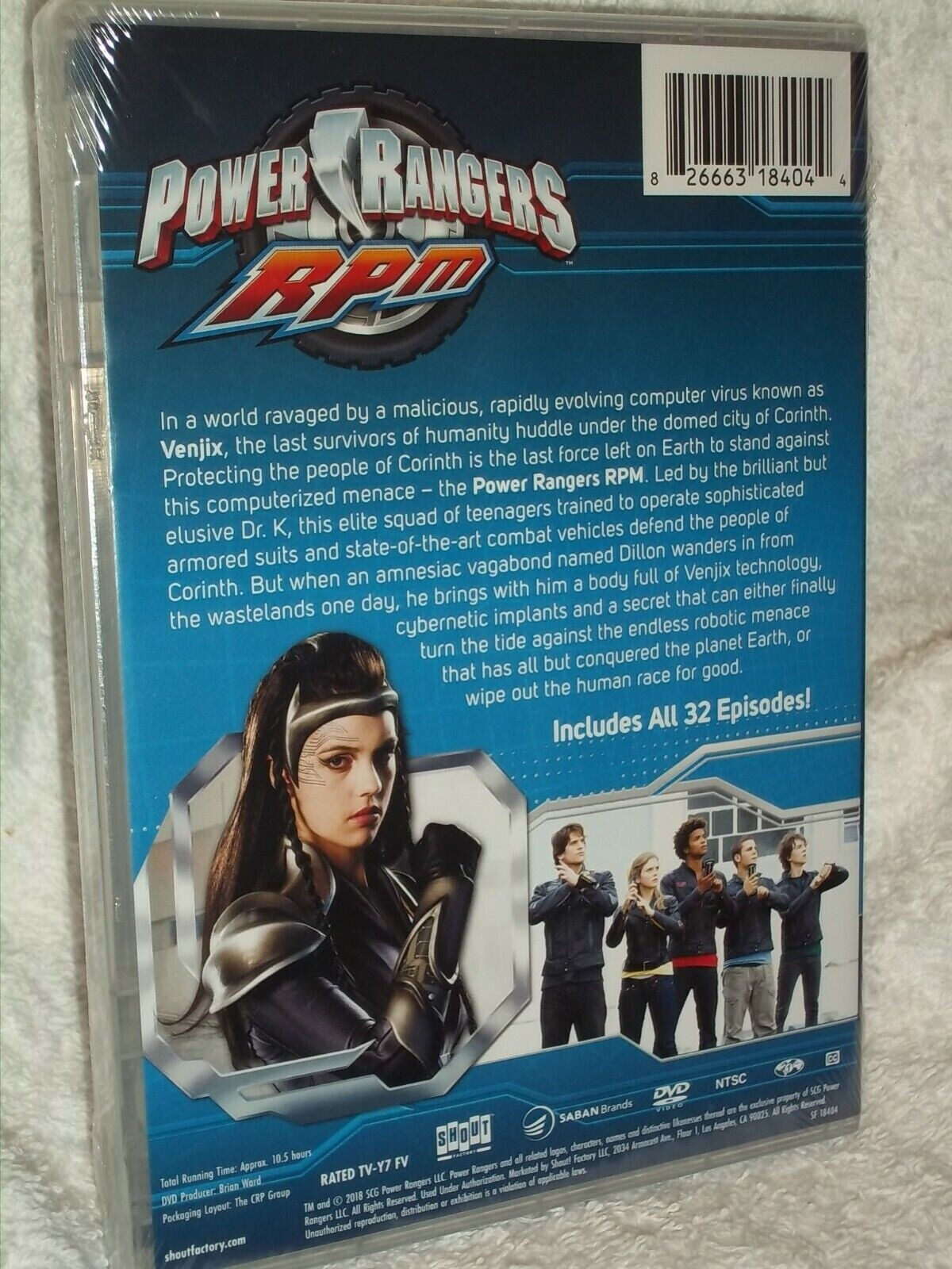 Power Rangers RPM The Complete Series (DVD, 2013, 4-Disc) family karate ...