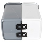 90L Kitchen Bin. Dual Compartment Rubbish & Recycling - Plastic Laundry ...