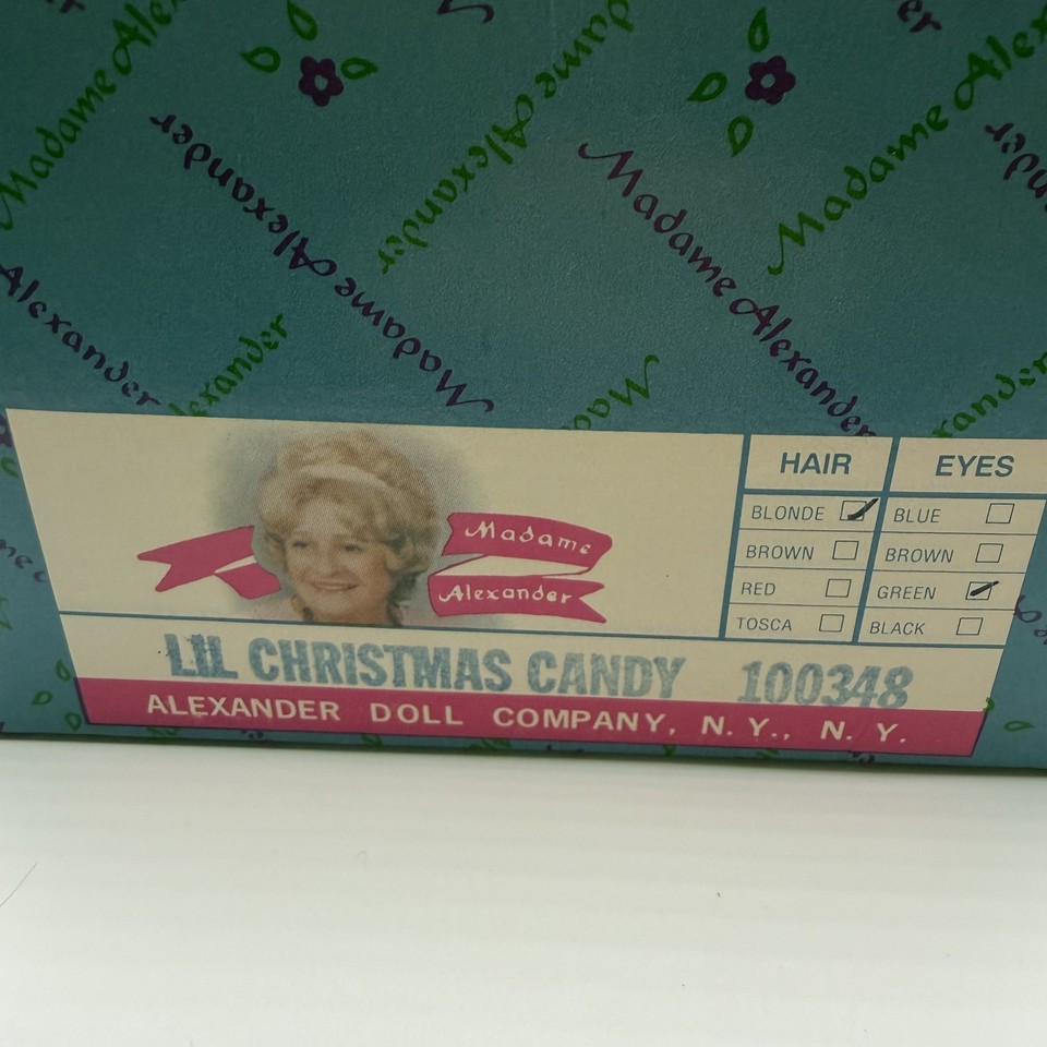 Vintage Madame Alexander - Lil Christmas Candy- 8" - 100348 -In Box ...