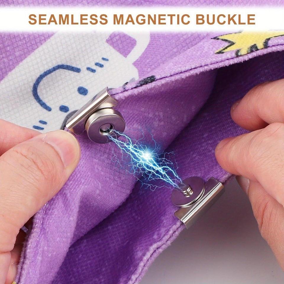 10Pcs Magnetic Buttons Snap Buckle Clip Closure Clasps for Bags Handbag ...