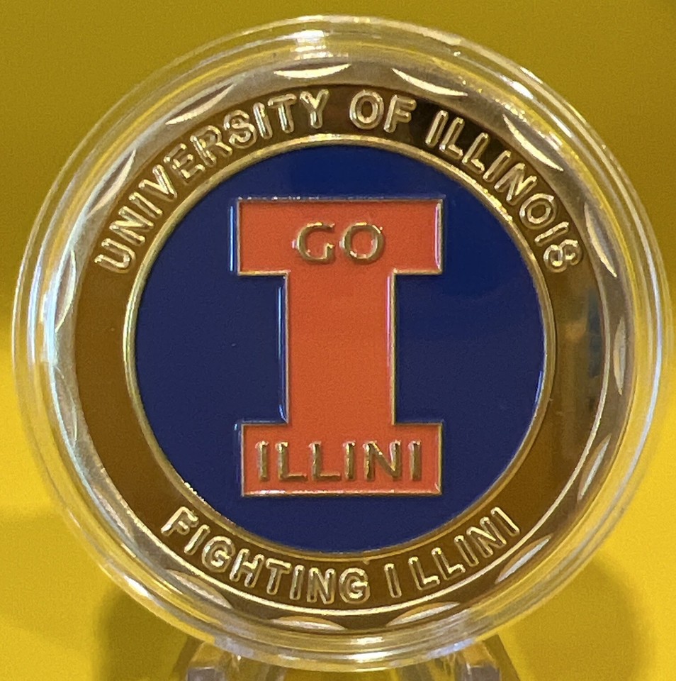 * Fighting Illini Chief Illiniwek University of Illinois Coin Bring ...