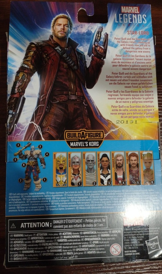 Marvel Legends Series Star-Lord 6in Action Figure Love & Thunder BAF ...