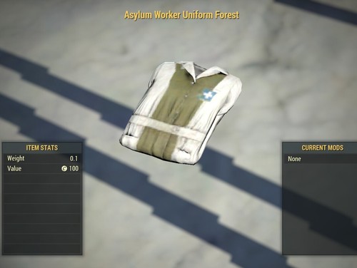 Fallout 76 - PC - Forest Or Yellow Asylum Worker Uniform | eBay