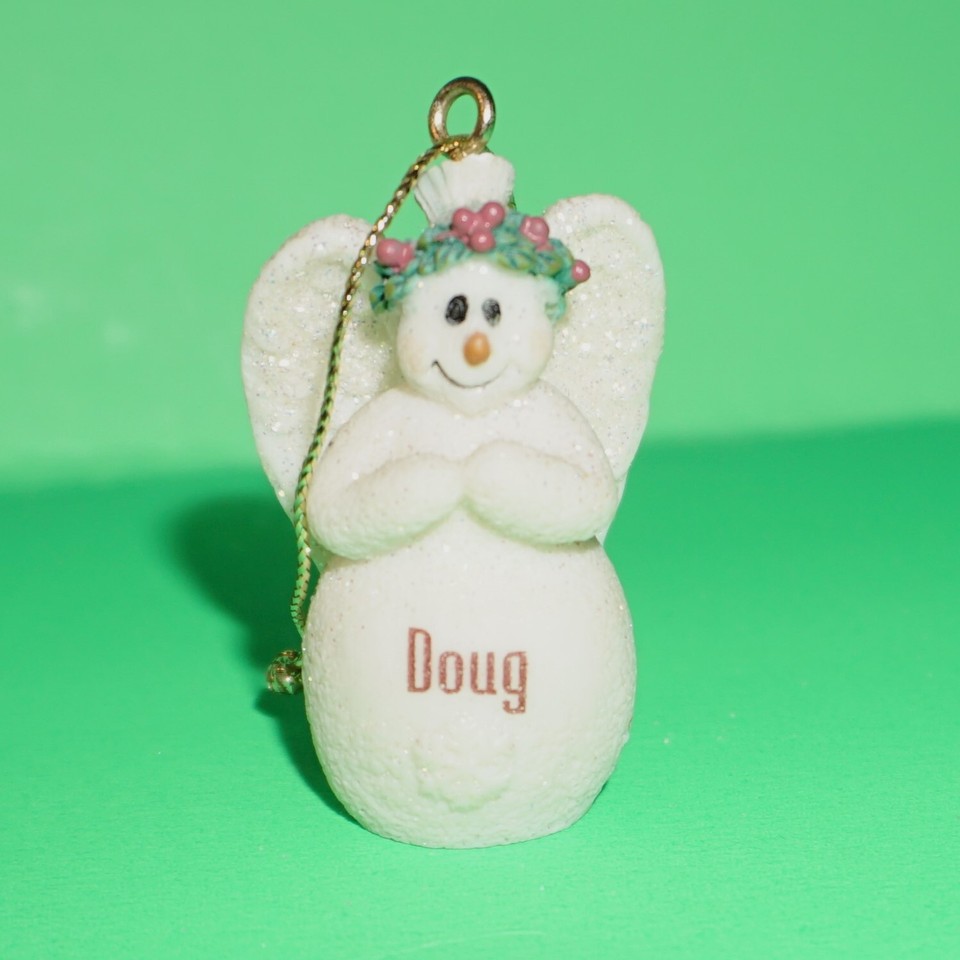 Snowman Angel Christmas Ornament Snowangel Sparkle Ganz Pre-Printed ...