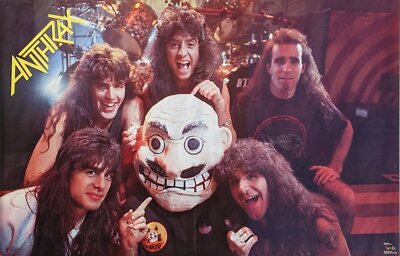 Anthrax Not Man Original Vintage Gene Ambo Funky Poster 80s 90s | eBay