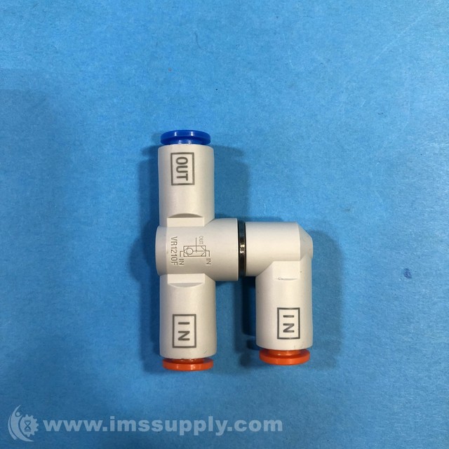 SMC VR1210F-07 Shuttle Valve w/ One Touch Fitting 1/4" 0.05 to 1 MPa ...