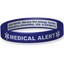Medical Alert Engraveable Silicone ID Wristband - Inside of Band ...
