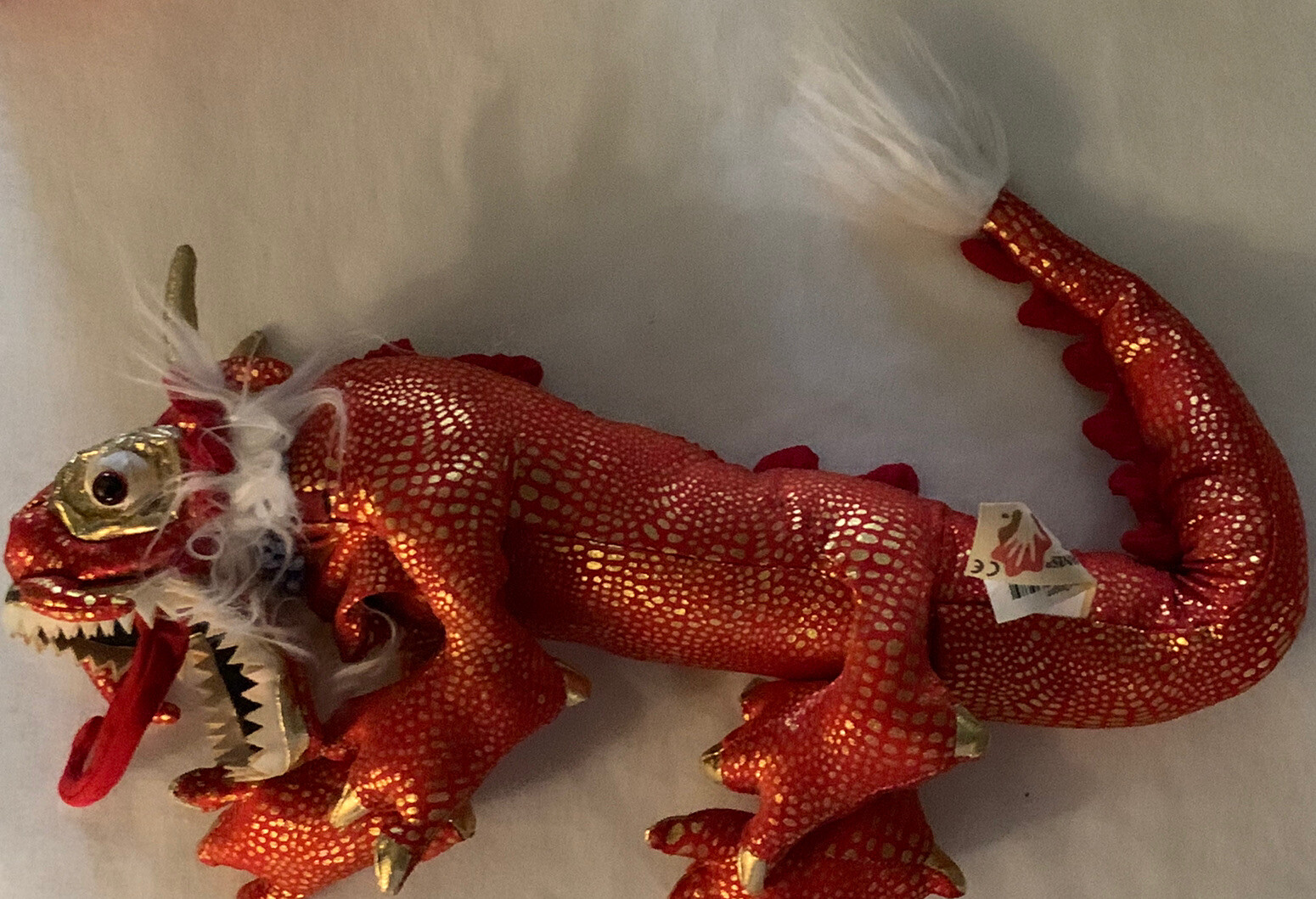 Folkmanis Red Dragon Finger Puppet Fantasy Magic Stuffed Animal 21 Inch ...