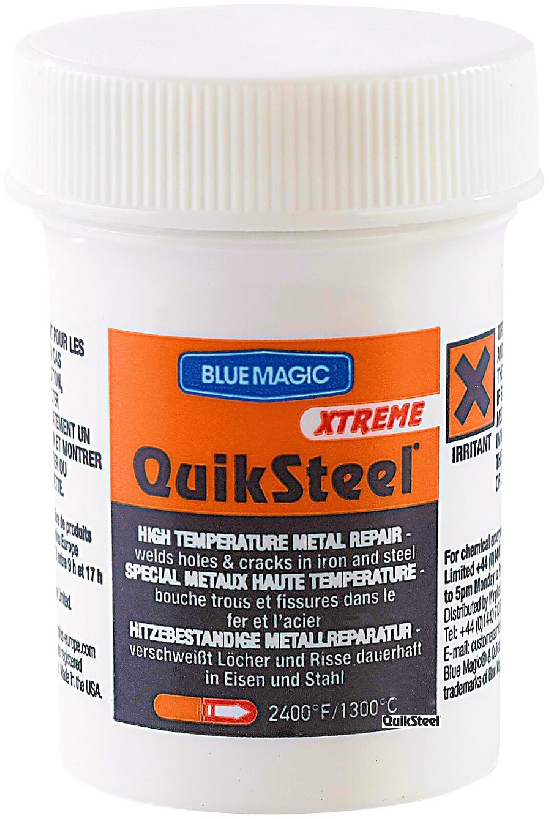 BLUE MAGIC QuikSteel EXTREME Thermosteel Reparatur Masse bis 1300 ...