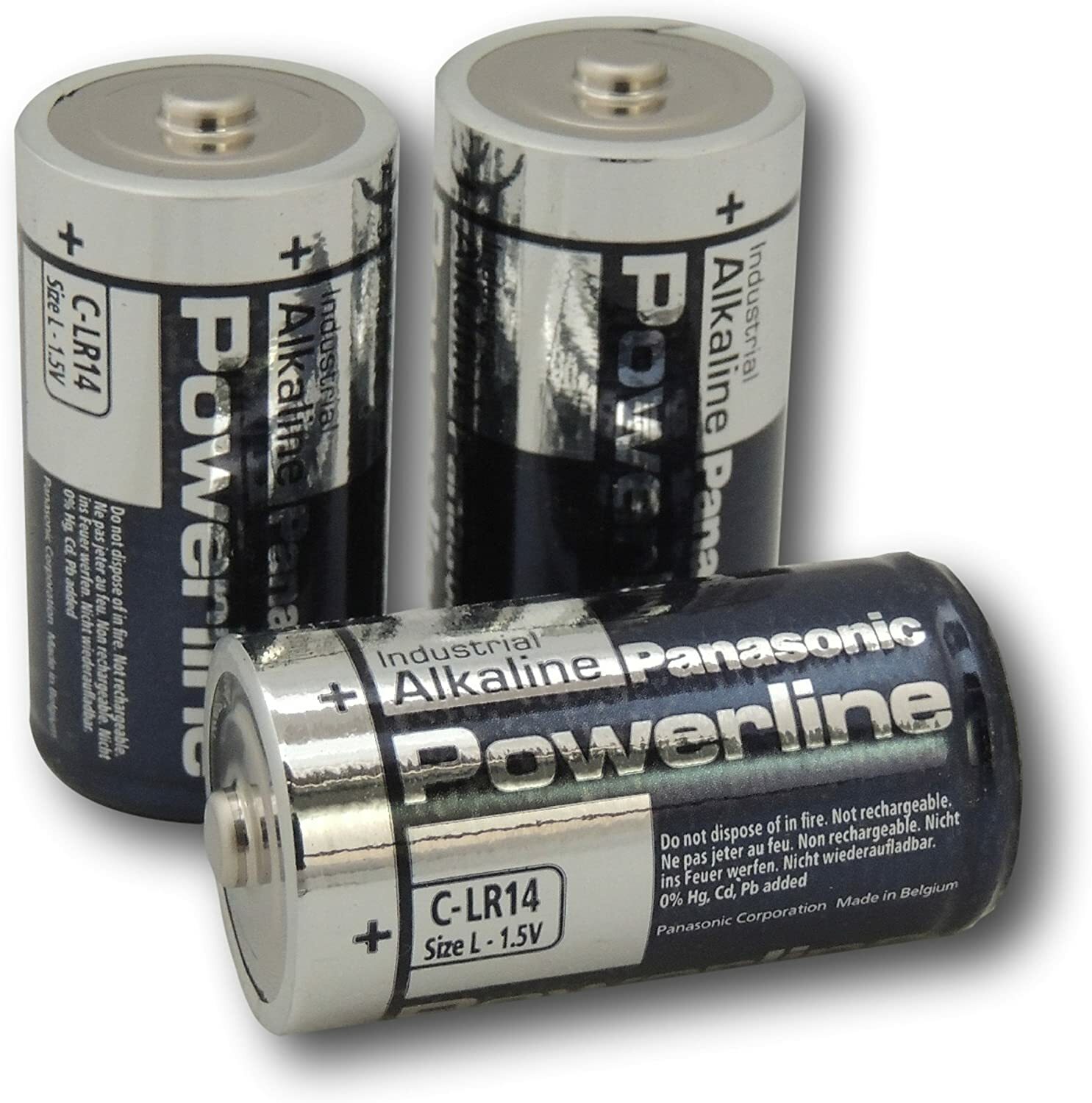 4x Panasonic Powerline C LR14 MN1400 Industrial Alkaline Battery ...
