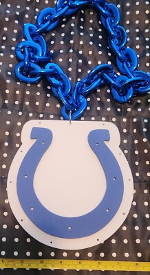 Indianapolis Colts Oversized NFL Fan Chain Necklace Foam | eBay