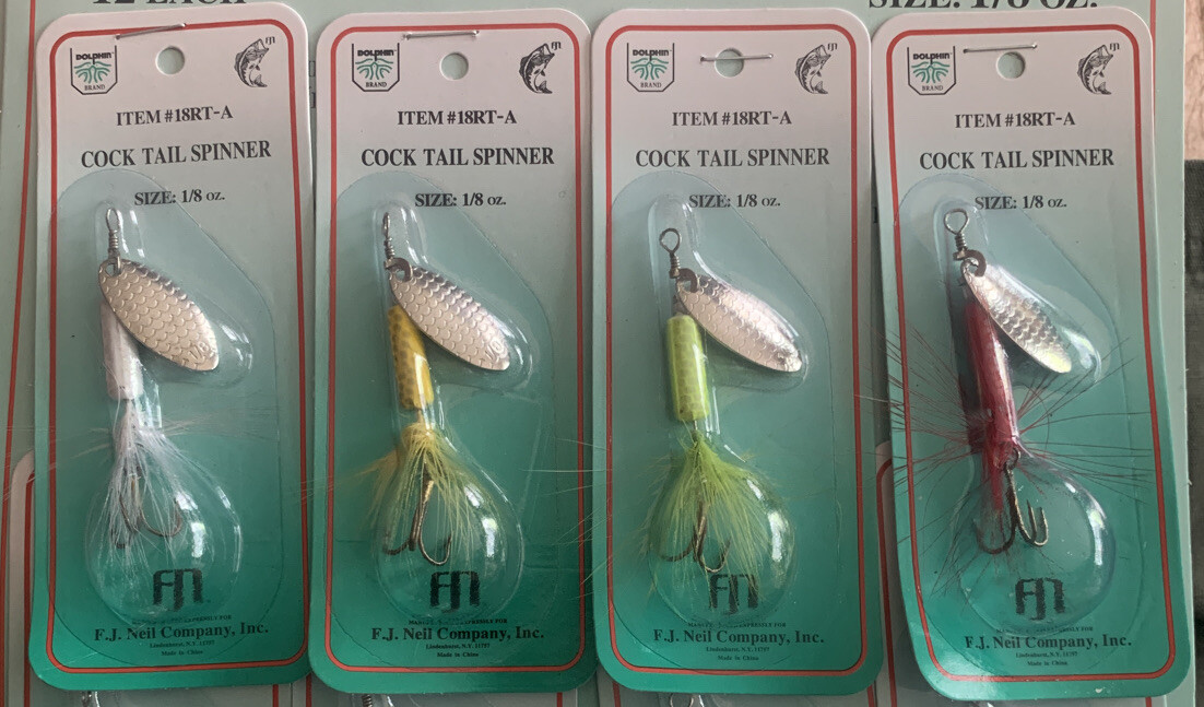 Cocktail Spinner 1/8 OZ Trout Lures 4 Assorted Colors | eBay