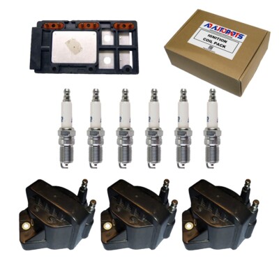 Ignition Control Module +3 High Performance Ignition Coils + 6 OEM ...