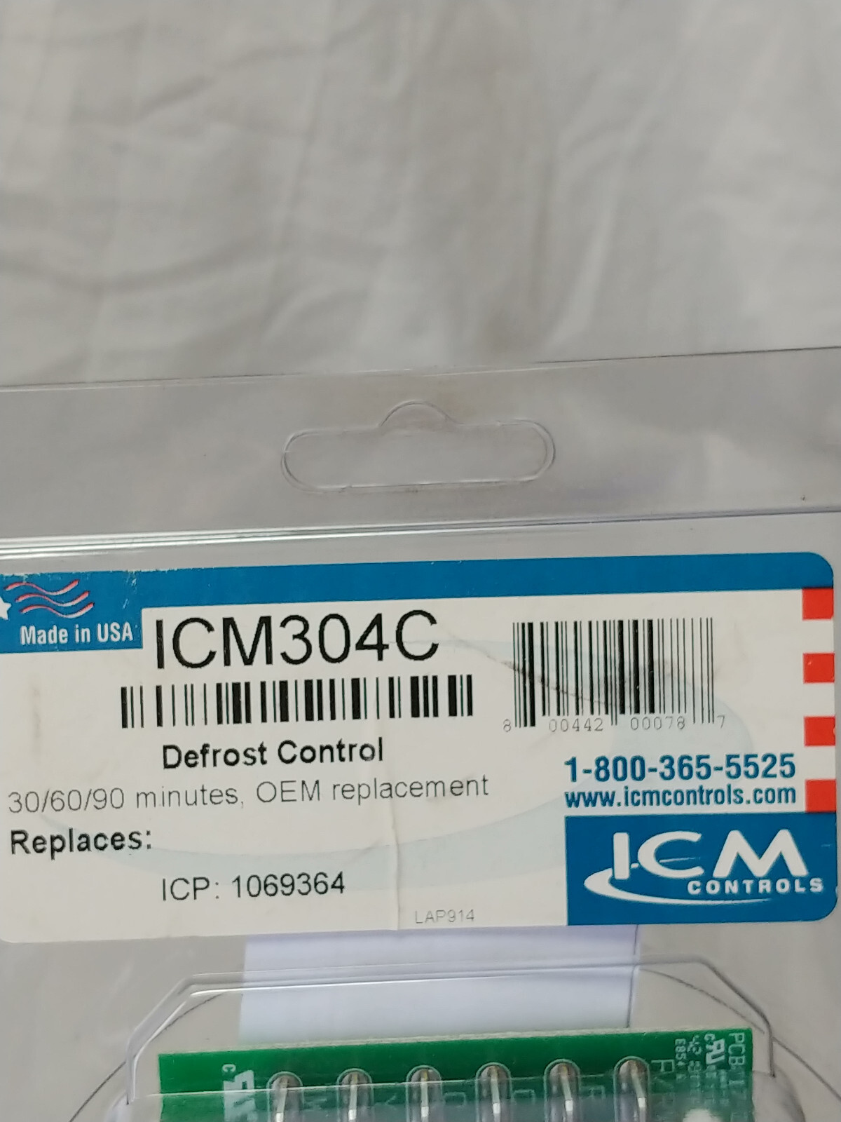 Icm304 ICP Heat Pump Control Board Defrost Timer 1069364 for sale ...