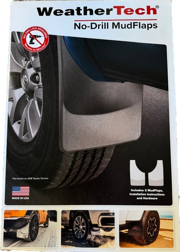 Weather tech No Drill Mud Flaps 110098 fits 2019-2024 Chevy Silverado and others | eBay